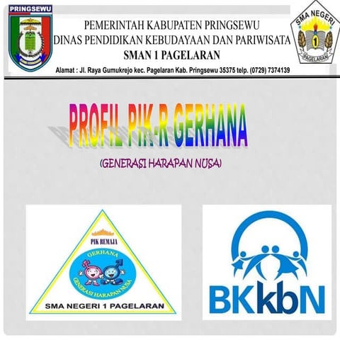 Presentasi Profil PIK R GERHANA SMAN 1 Pagelaran | PPTX