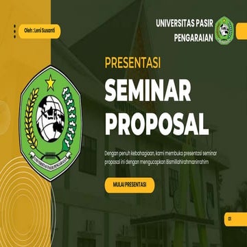 Power Point Seminar Proposal Mahasiswa Teknik Informatika | PPTX