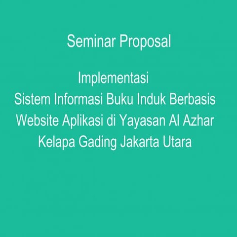 Presentasi sidang | ODP