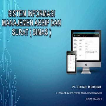 Presentasi SIMAS - Sistem Informasi Manajemen Arsip dan Surat | PDF