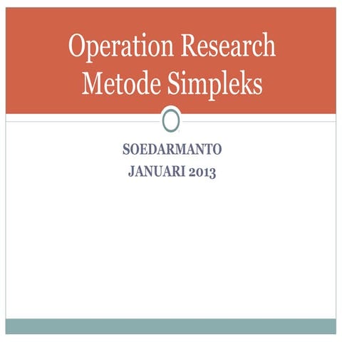 METODE SIMPLEKS | PPT