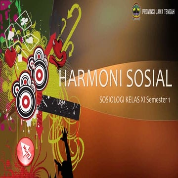 Harmoni Sosial (Presentasi Sosiologi) | PDF