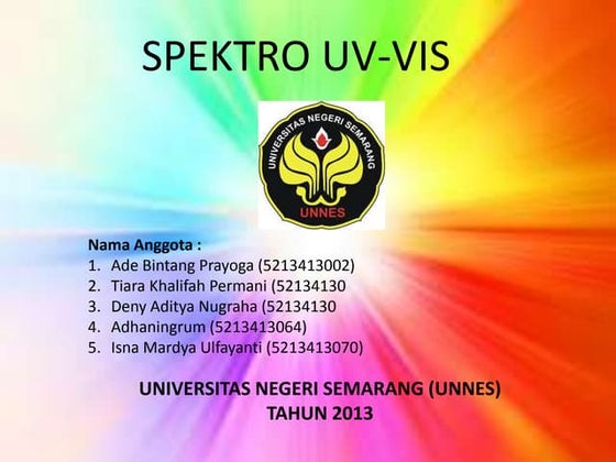 Spektrometri uv vis | PPT