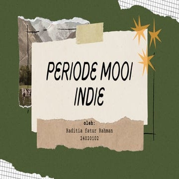 Sejarah Seni Rupa Nusantara Periode Mooi Indie | PPT