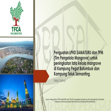 PRESENTASI KEGIATAN TAP DI KABUPATEN BERAU TAHUN 2019 | PPTX