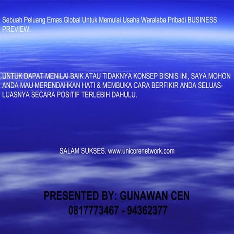 Presentasi Tianshi Unicore | PPT