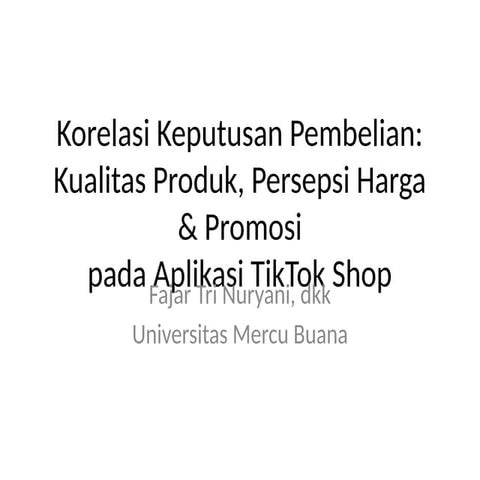 Presentasi_TikTok_Shop.pptx manajemen pemasaran | PPTX