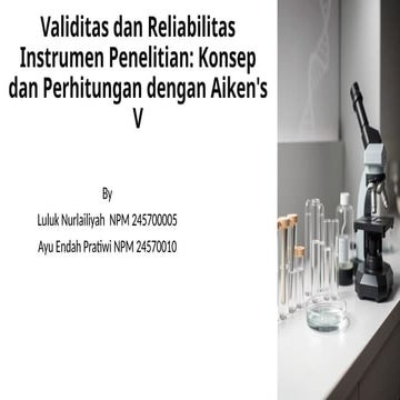 Presentasi Validitas dan Reliabilitas Instrumen Penelitian.pptx