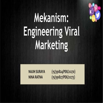Mekanism- Engineering Viral Marketing | PPTX
