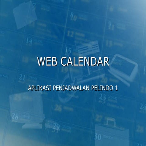 Presentasi web calendar | PPT
