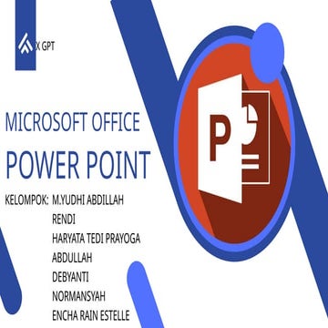 Presentasi Ms. Power Point For Education | PPTX