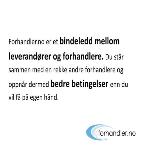 Presentasjon forhandlere | PPTX