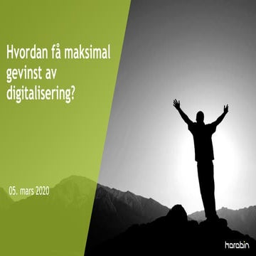 Karabin Lunsjmøte 05.03: Hvordan få maksimal gevinst av digitalisering ...