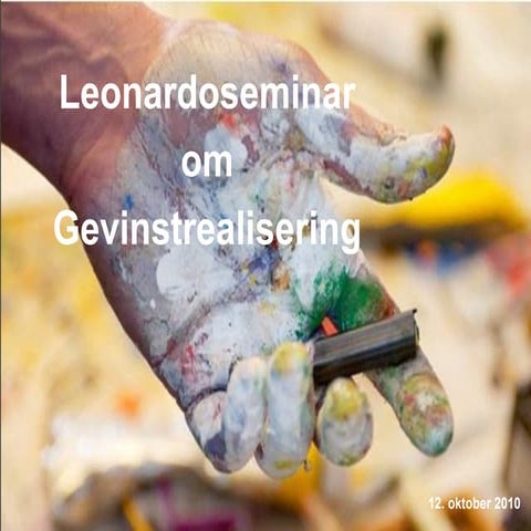 Presentasjon gevinstrealisering 121010_bjørn sund | PDF
