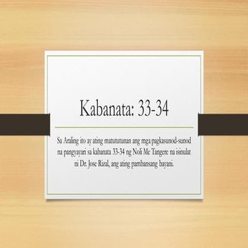 Noli me tangere kabanata 52 | PPTX