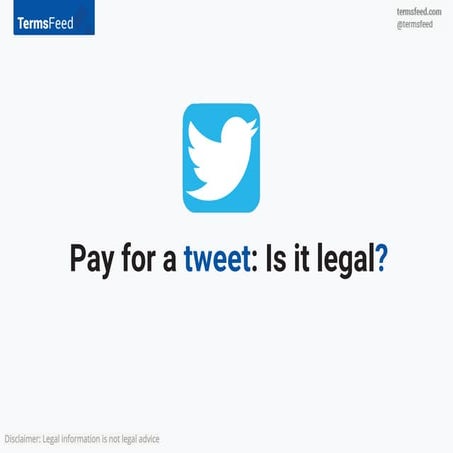 Pay for a Tweet: Legal or Illegal | PDF | Business | Business and Finance