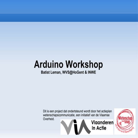 Arduino Workshop | ODP | Computing | Technology & Computing
