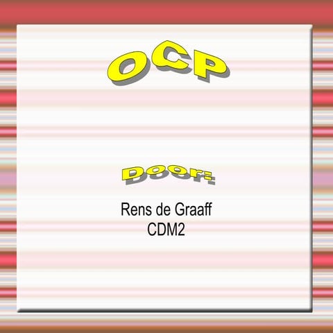 Presentatie OCP | ODP