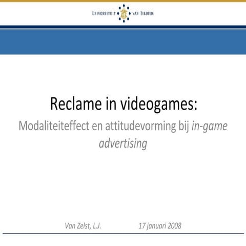 Presentatie Scriptie! | PPT