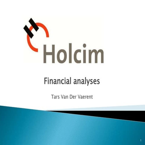 Financial analysis of the company Holcim | PPTX