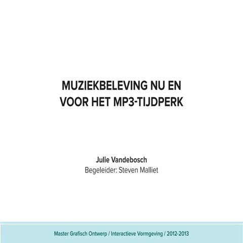 Presentatie scriptie | PPT
