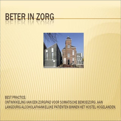 Beter in zorg, best practice . | PPT