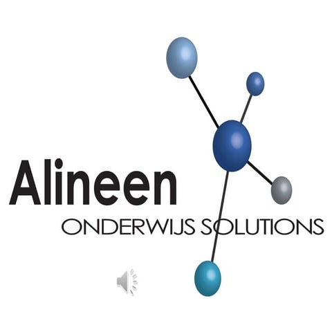 Presentatie alineen onderwijs solutions voor linked in | PPT