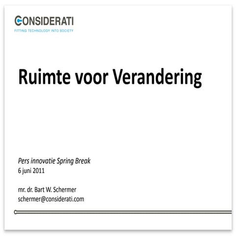 Presentatie Bart Schermer (Considerati) | PPT