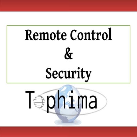 Kennisdagen: Remote control & Security | PPT