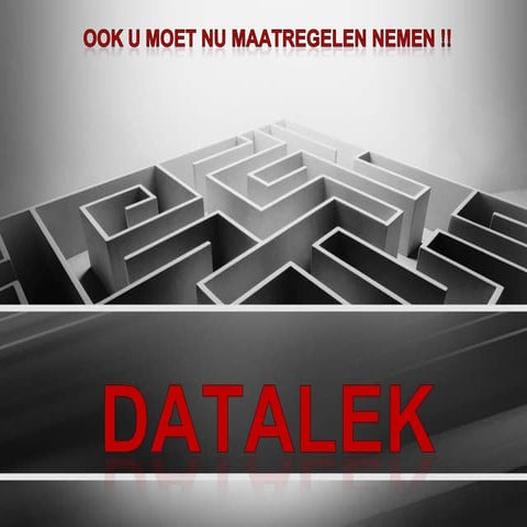 DATALEK: Er zijn al Risico’s maar nu zijn er ook sancties | PPTX
