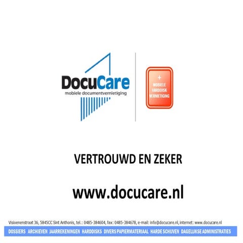 Presentatie DocuCare | PPT