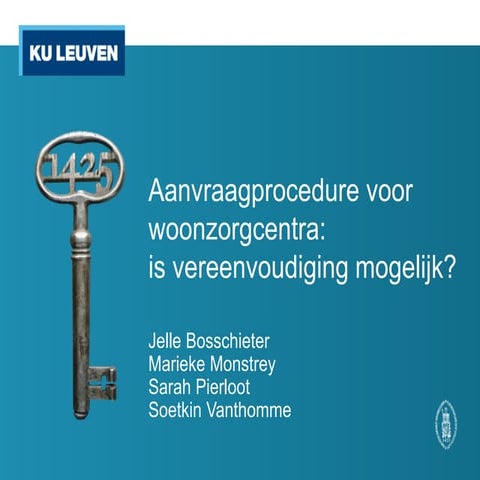 Presentatie eindwerk opnamebeleid WZC | PPTX