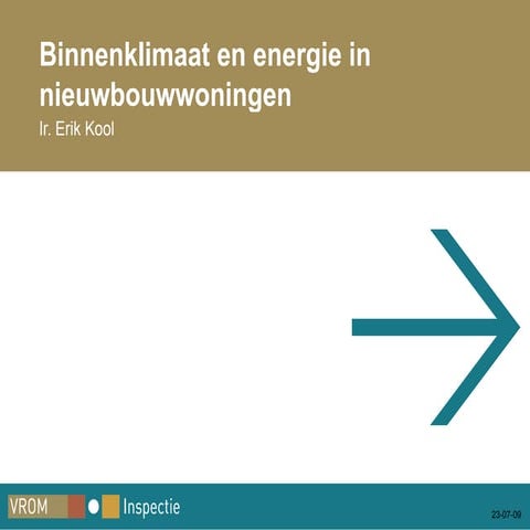 Presentatie Erik Kool (VROM Inspectie) | PPT