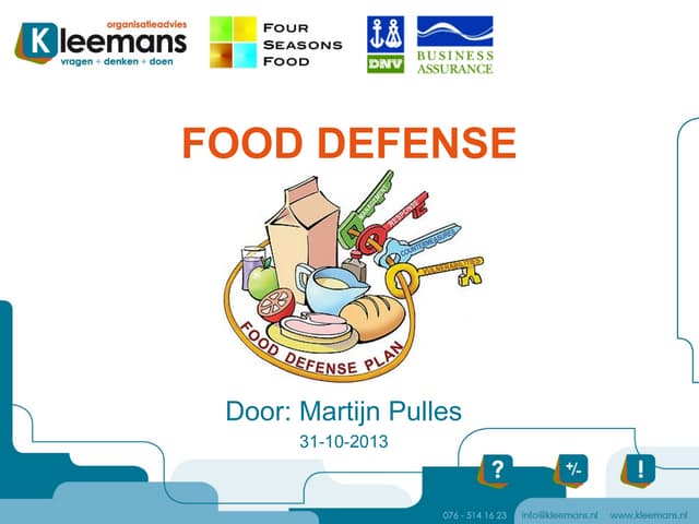 Food Defense Slide