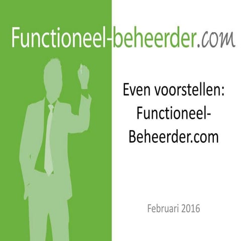 Functioneel-beheerder.com in 11 slides | PPT