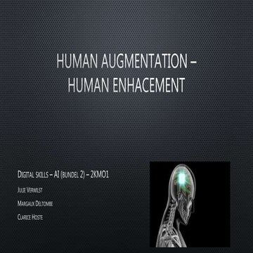 Presentatie human augmentation | PPT