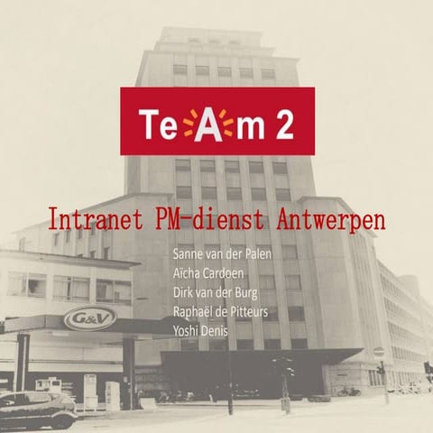 Presentatie intranet stad Antwerpen | PPT
