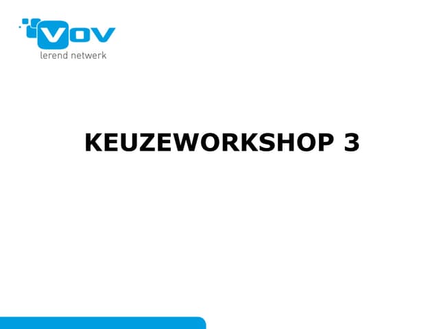 Workshop Werkbaar Werk | DOCX