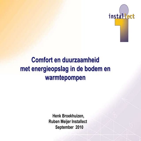 Presentatie WKO en Installect | PPTX