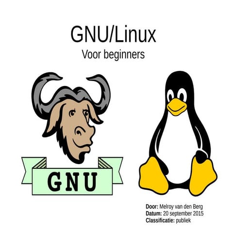 Presentatie over GNU/Linux besturingssysteem | PPT