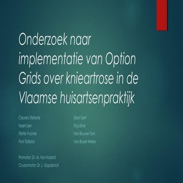 Presentatie option grid 19-06-2014 | PPT