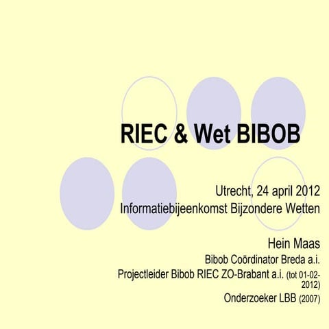 RIEC & Wet BIBOB | PPT