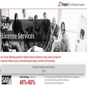 SAP License Services by Crayon Software Experts | PDF