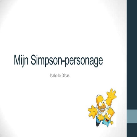Presentatie simpson personage | PPTX