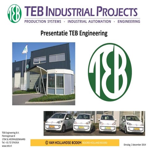 TEB Engineering Heerhugowaard Vision Robot PLC Automatisering | PDF ...