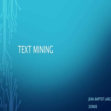 Presentatie text mining | PPT