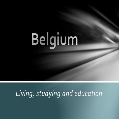 Presentation: education system Belgium | PPTX