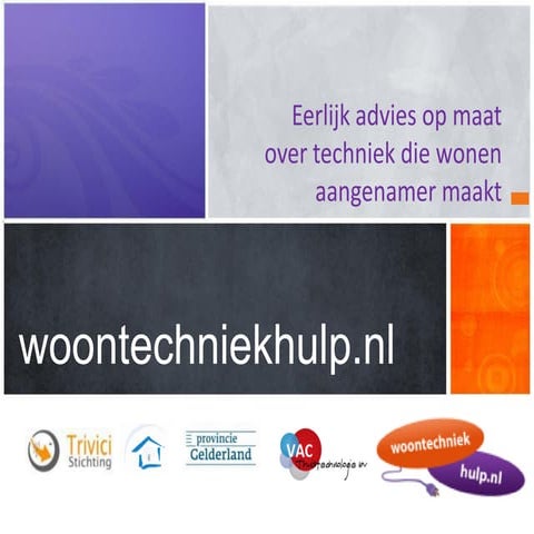 Presentatie woontechniekhulp.nl mario kieft | PPT