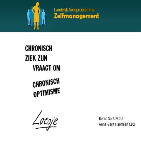 Presentatie Zelfmanagement Kort Toegelicht 15 Min | PPT