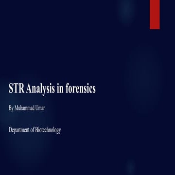 STR Analysis and DNA Typing in Forensic Science: Techniques, Steps ...